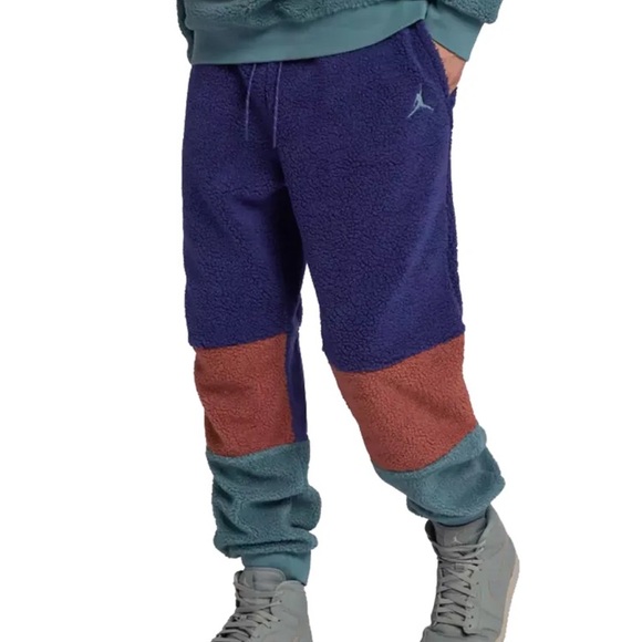 Jordan | Pants | Air Jordan Sherpa Jogger Pants Trio Color Menssmall ...